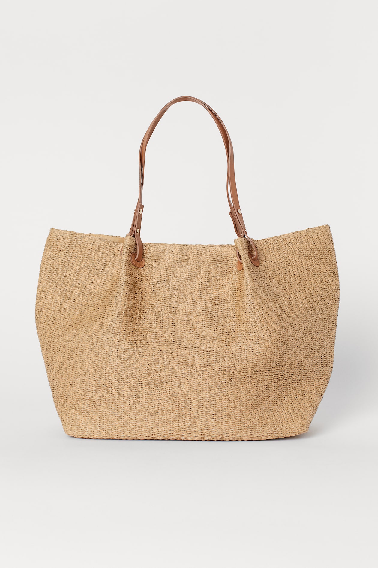 Straw Shopper - Beige/Straw - Ladies | H&M AU