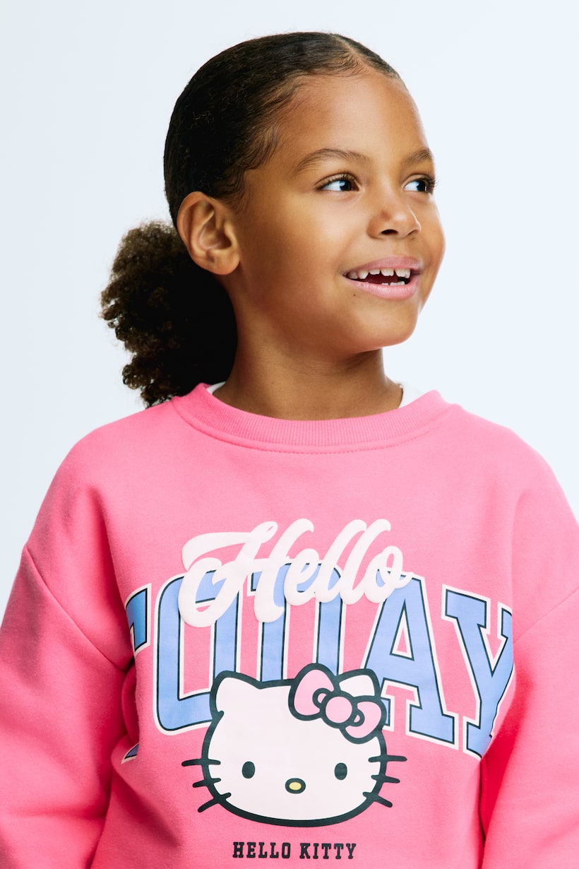 Pink/Hello Kitty Printed Sweatshirt for kids | H&M US