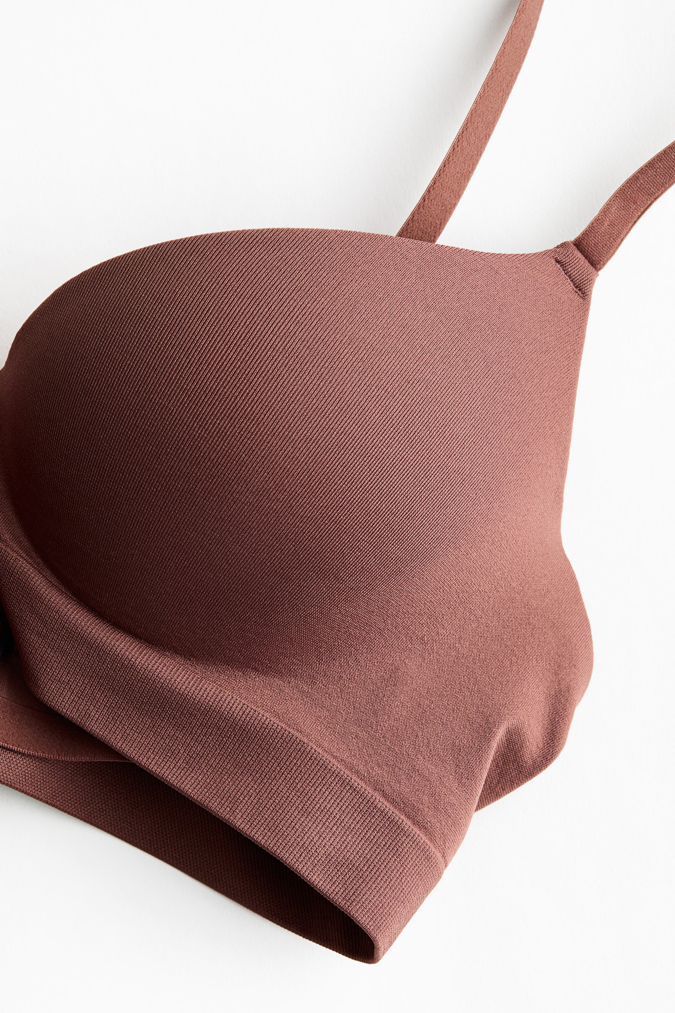 Women's Dark dusty pink Seamless Super Push-up Bra | H&M CA