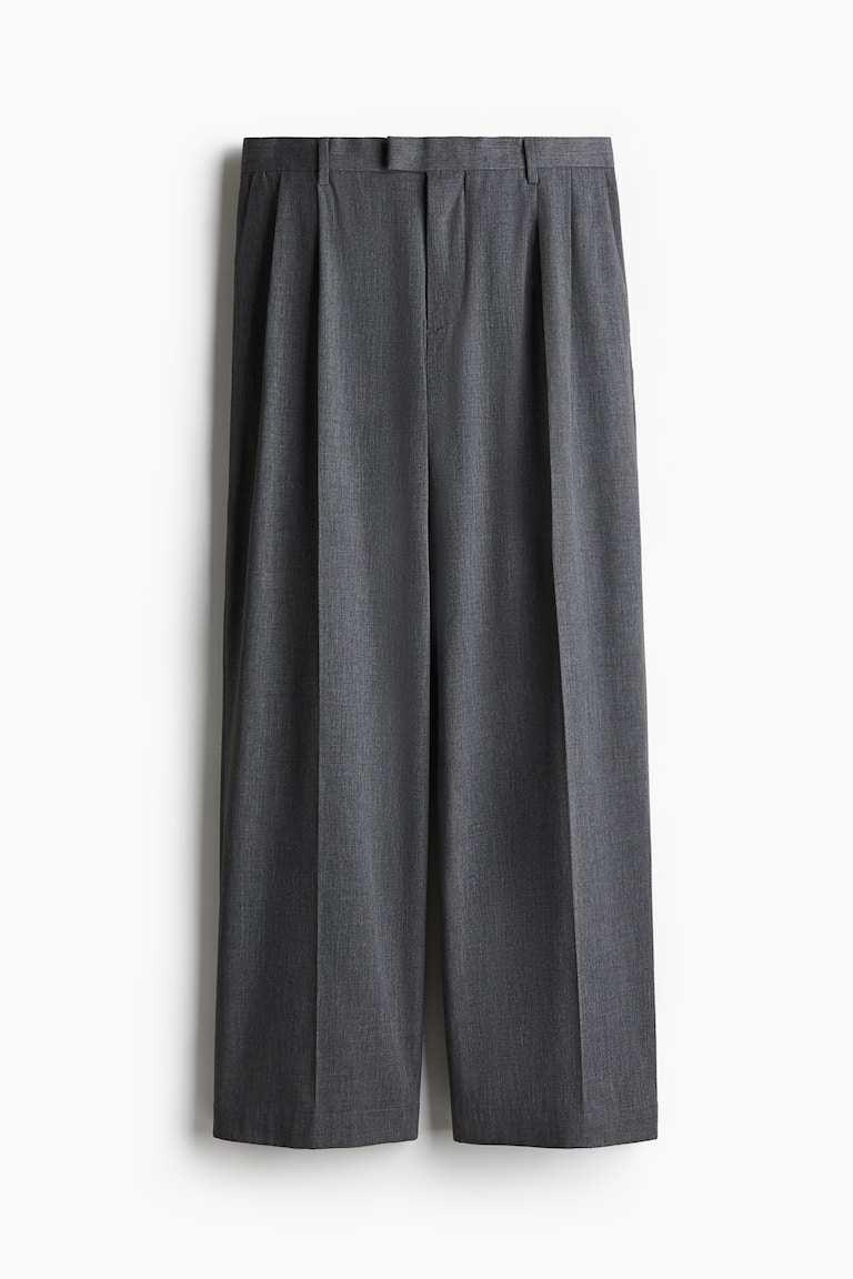 Men’s Dark gray Loose Fit Tailored Pants | H&M US