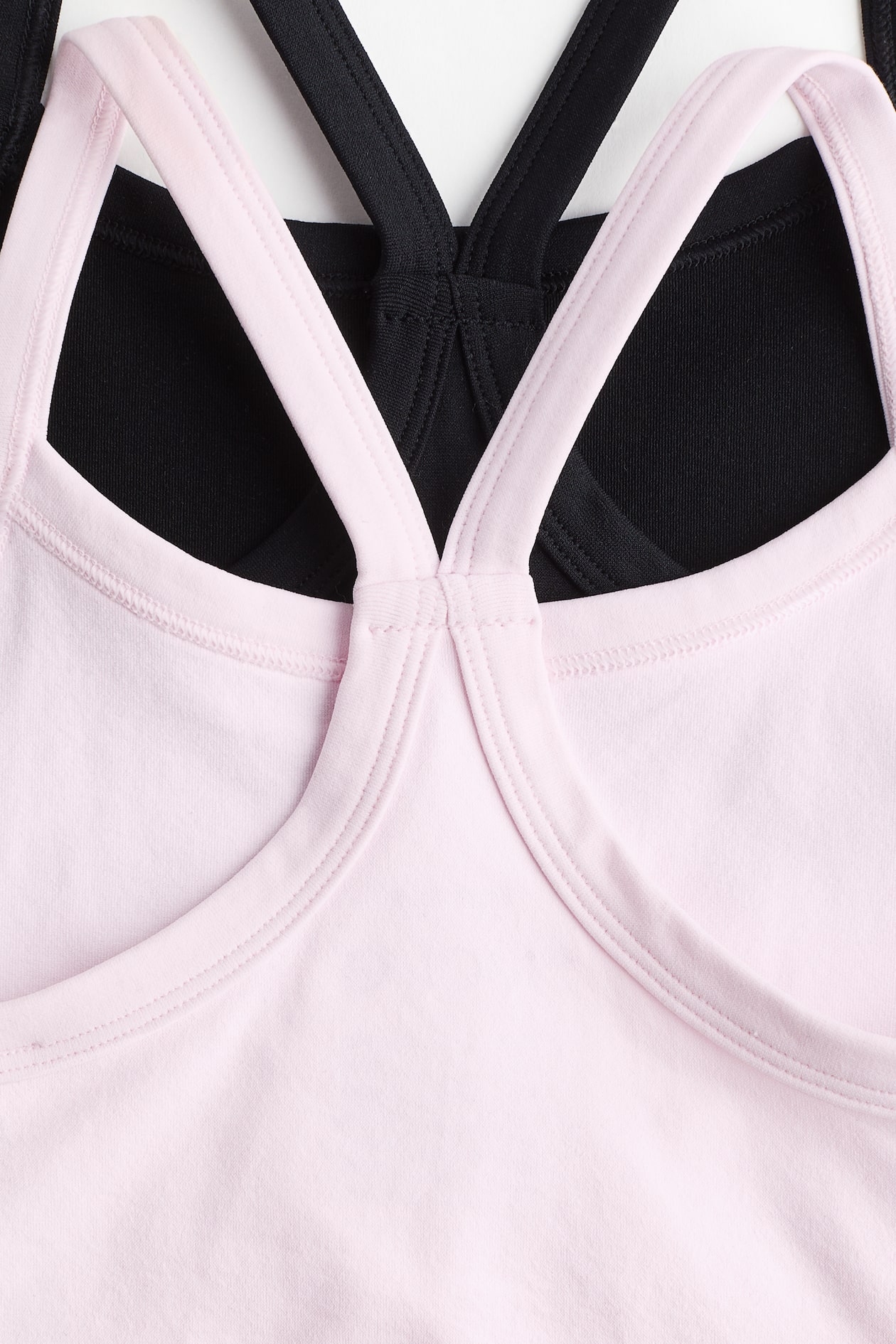 2-Pack Seamless Sports Tops with DryMove™ - Black/light pink - Kids | H ...