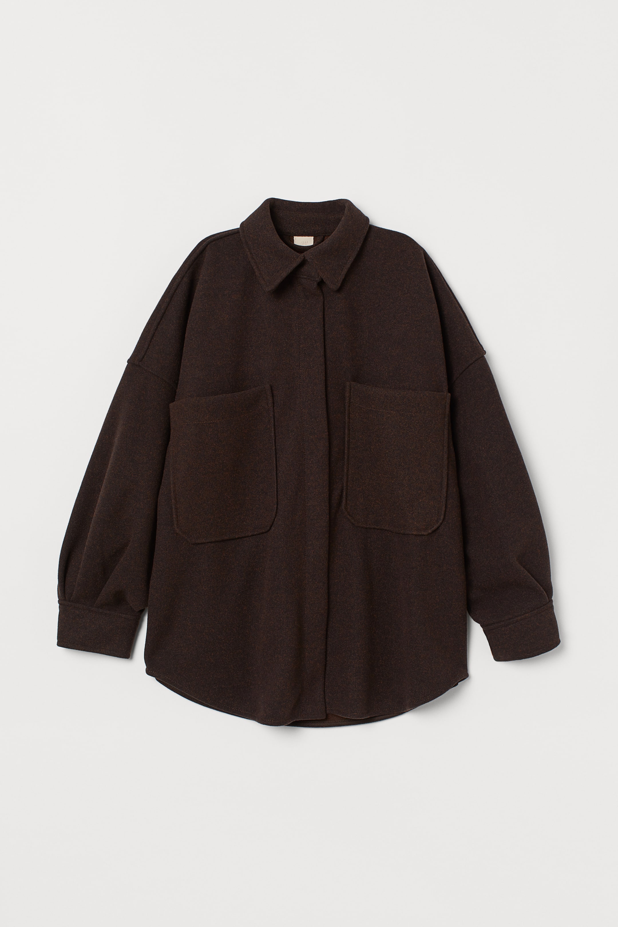 Oversized shacket - Brown - Ladies | H&M IE