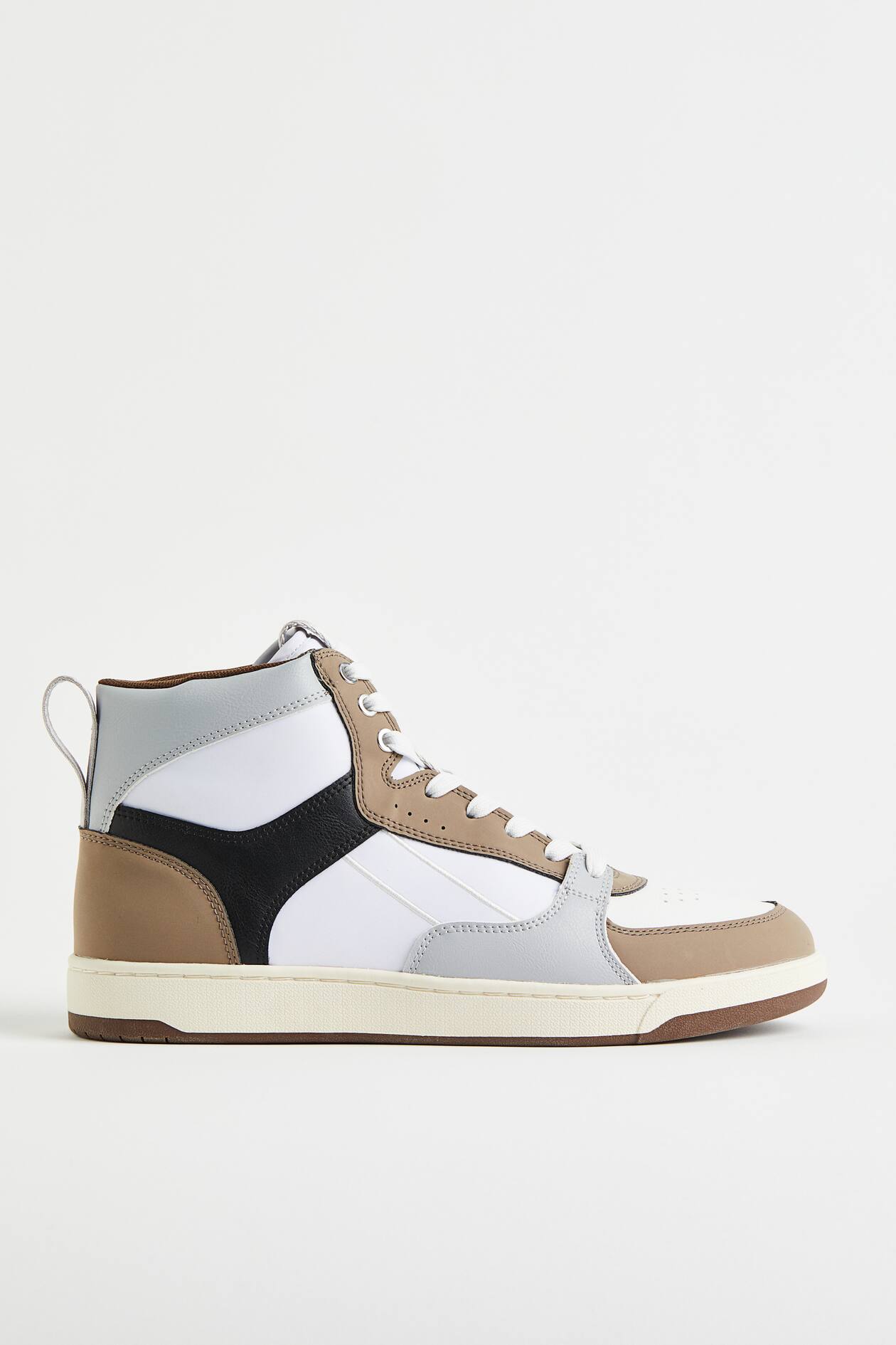 Tenis altos - Beige/Bloques de color - Men | H&M MX