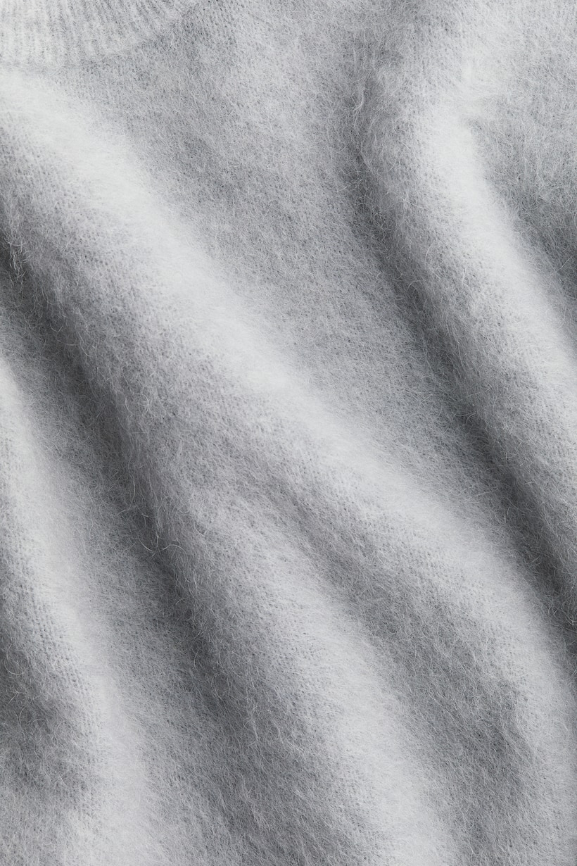 Women's Light gray Oversized Mohair-Blend Sweater | H&M CA