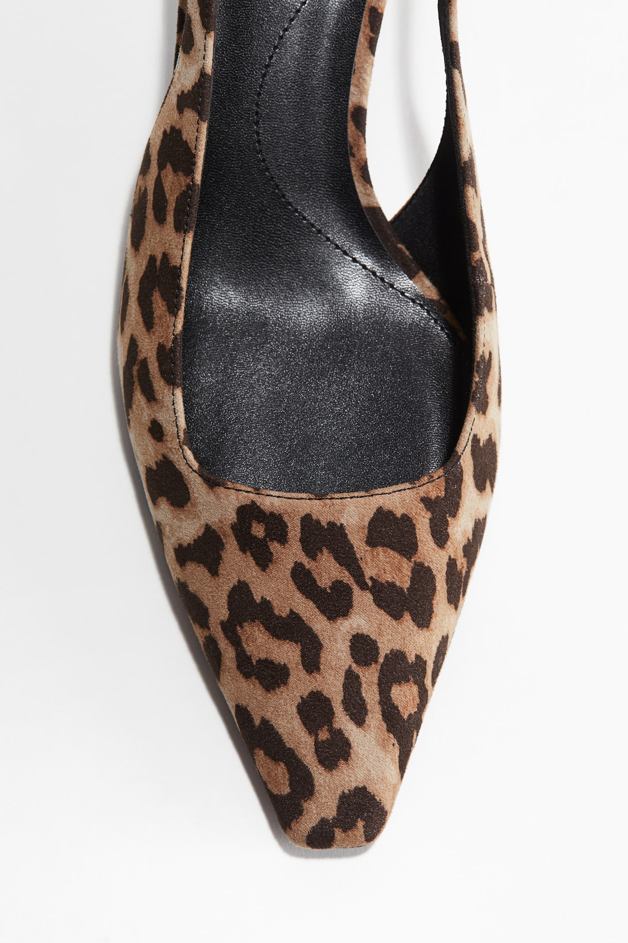Women's Beige/leopard print Pointed Slingbacks | H&M US