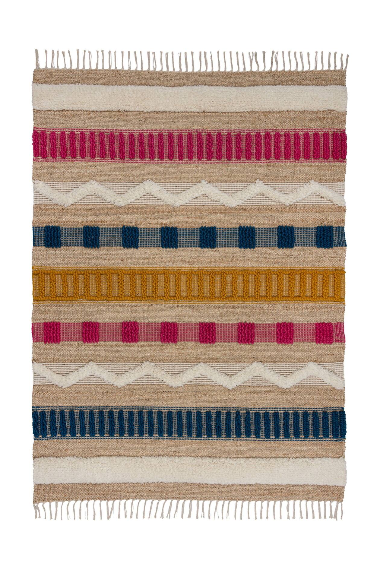 Teppich Medina Aus Jutemix Mit Abstraktem Muster - Natur/multi - Flair ...