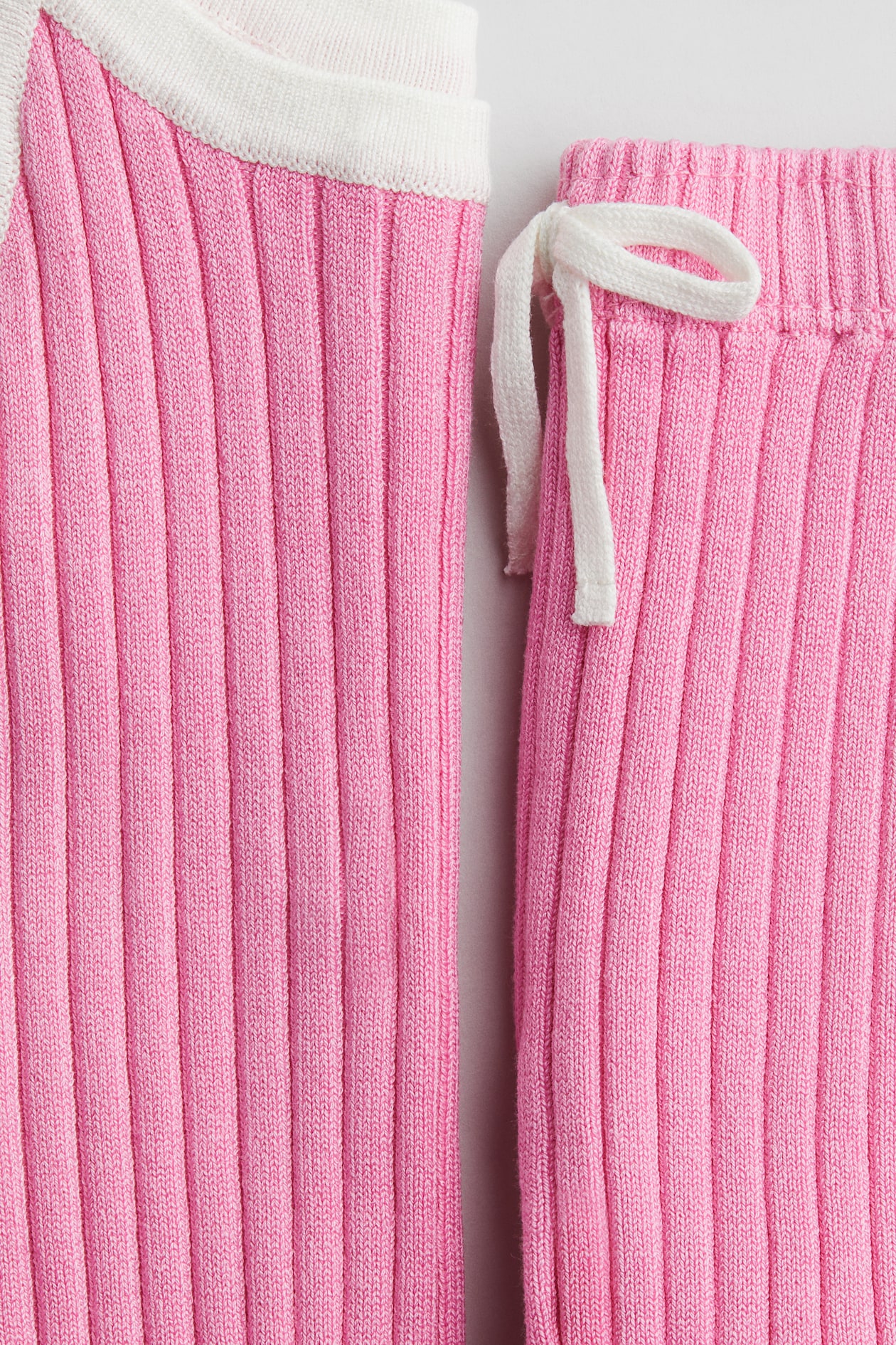 2-Piece Rib-Knit Set - Pink - Kids | H&M US