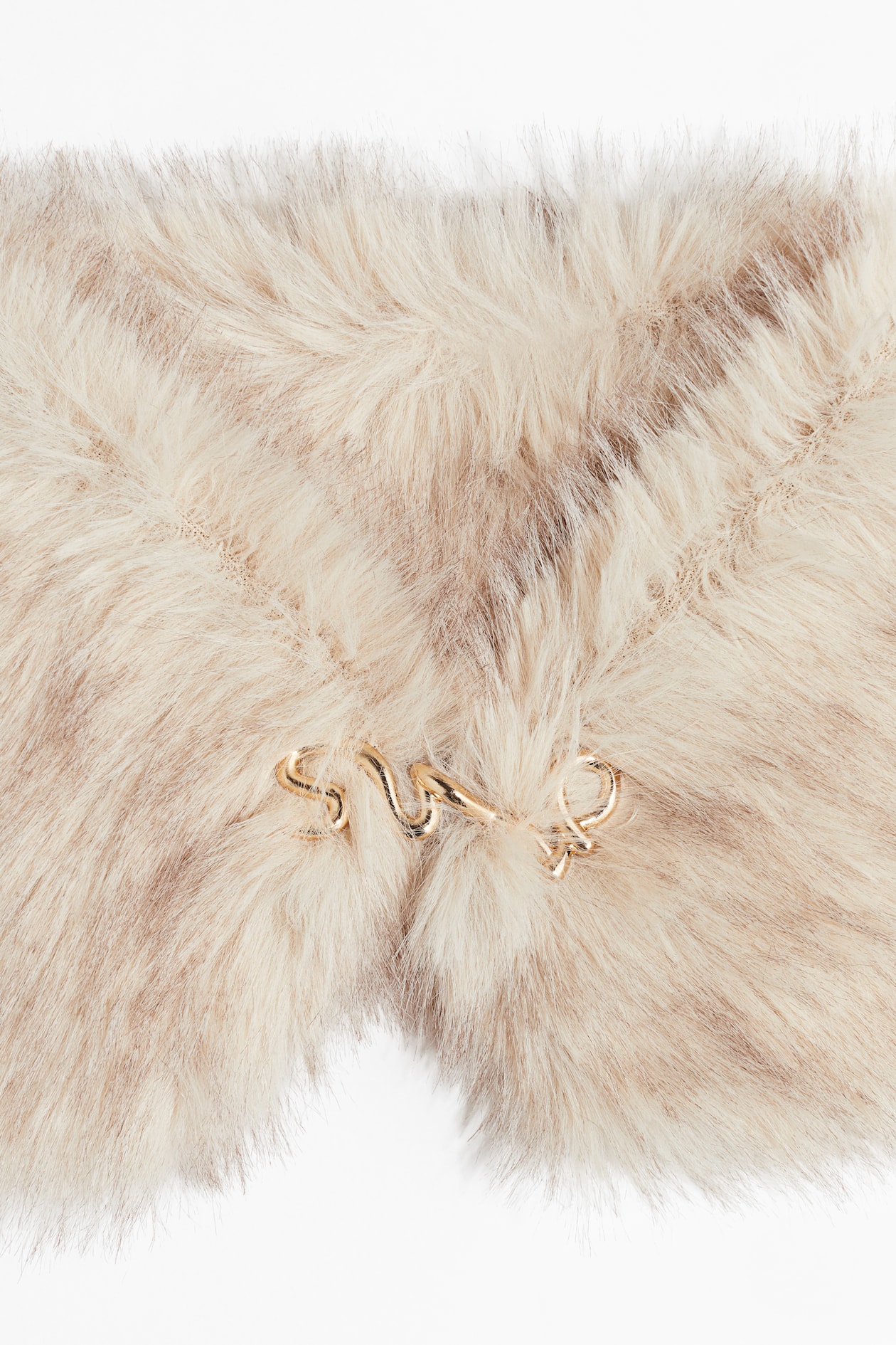 Women's Light beige Fluffy collar | H&M GB