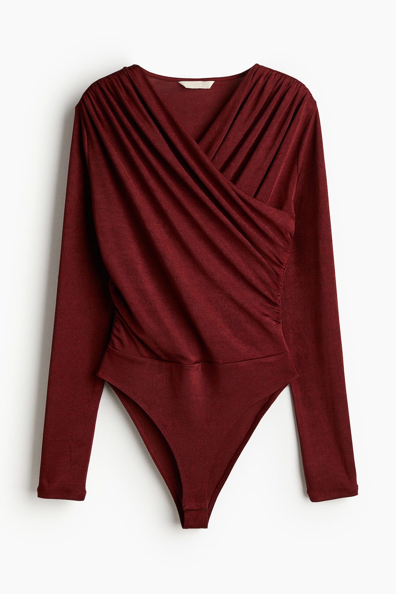 Body drapeado - Bordeaux - SENHORA | H&M PT