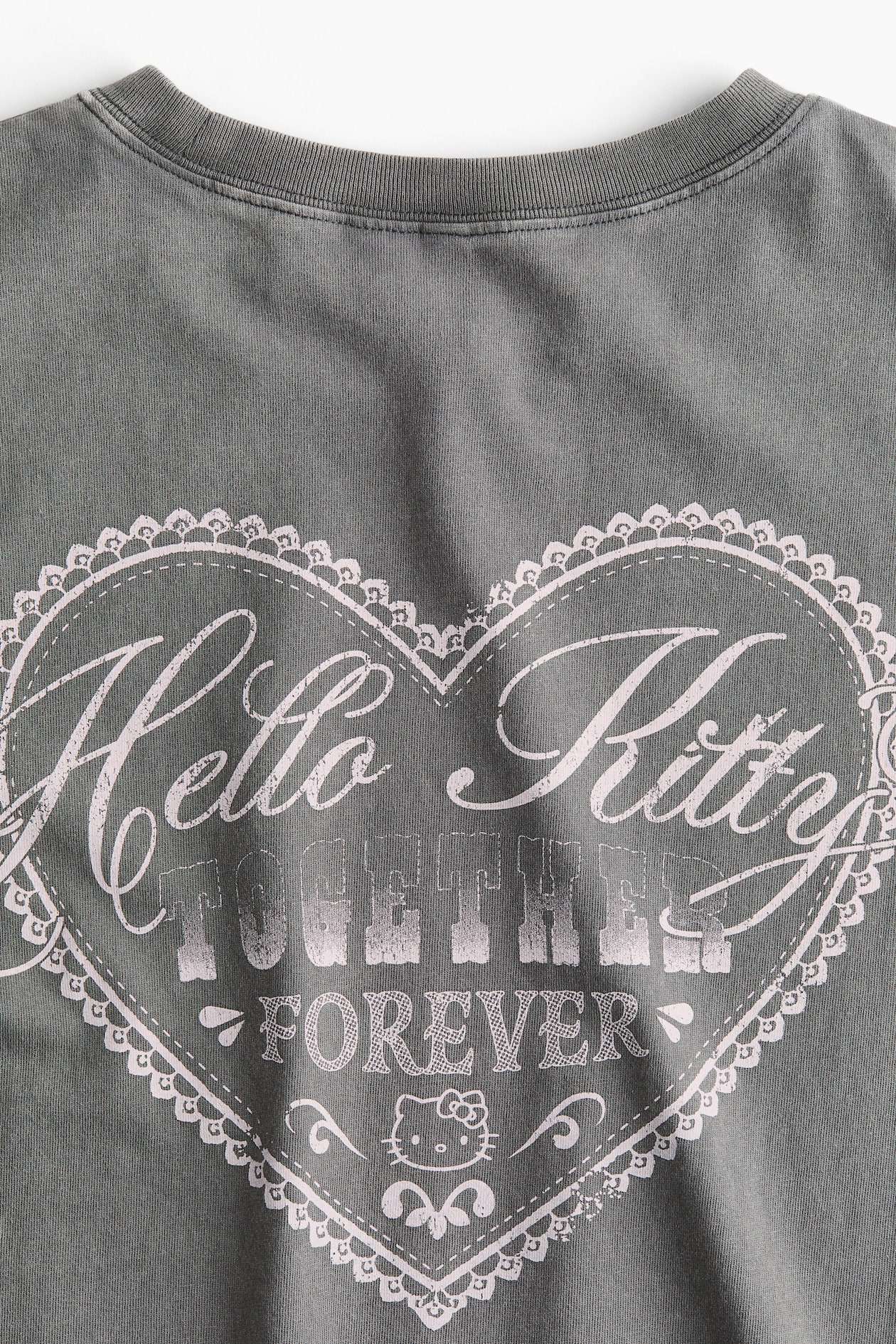 Oversized Printed T-shirt - Gray/Hello Kitty - Ladies | H&M US