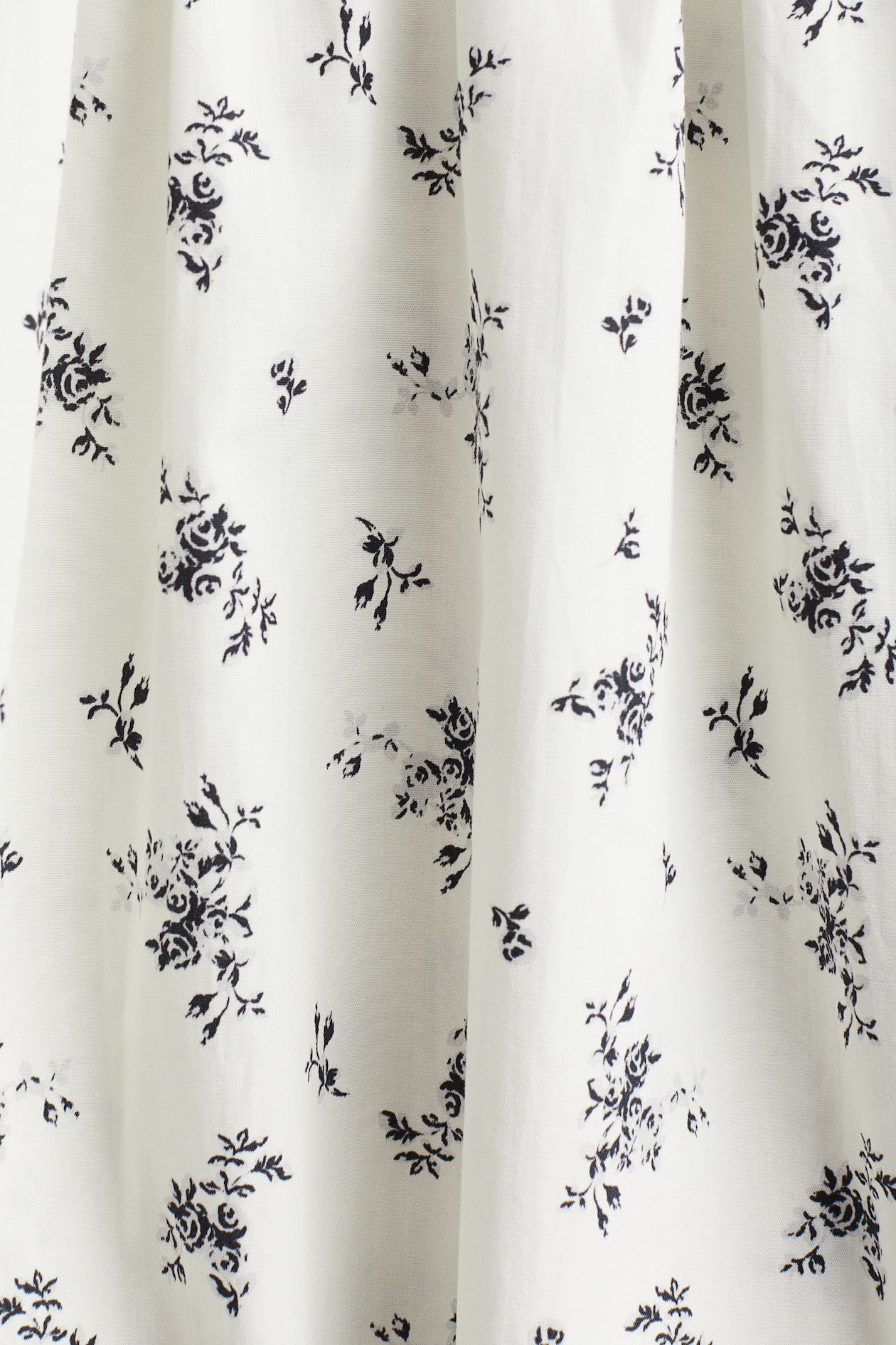 핀턱 디테일 플레어 스커트 드레스 - 크림/플로럴 - 여성 | H&M KR