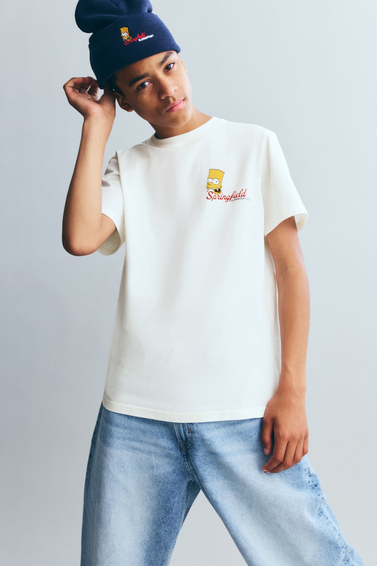 White/The Simpsons Print-motif cotton T-shirt for kids | H&M GB