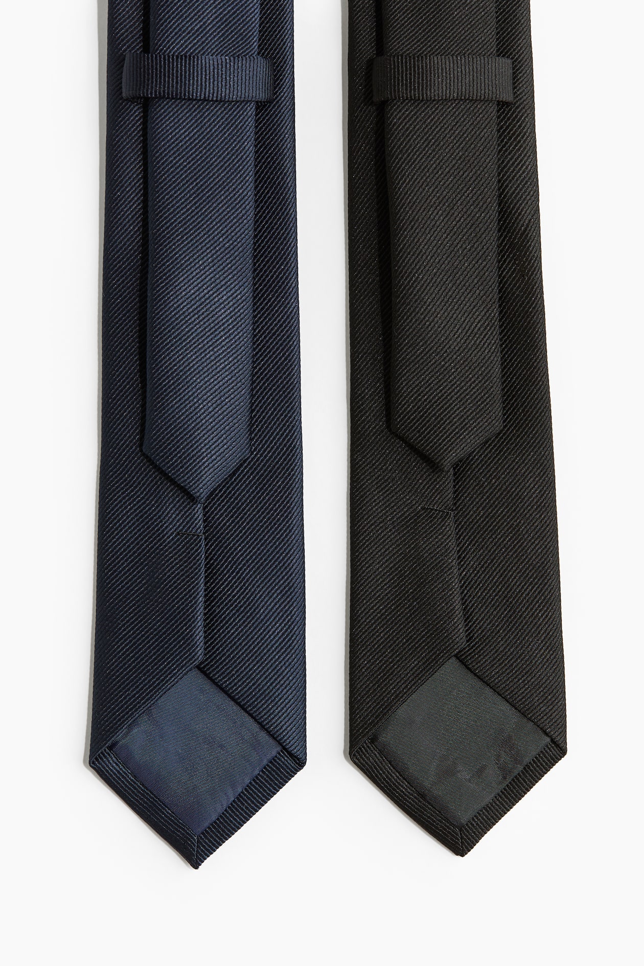 2-pack Ties - Black/navy blue - Men | H&M US