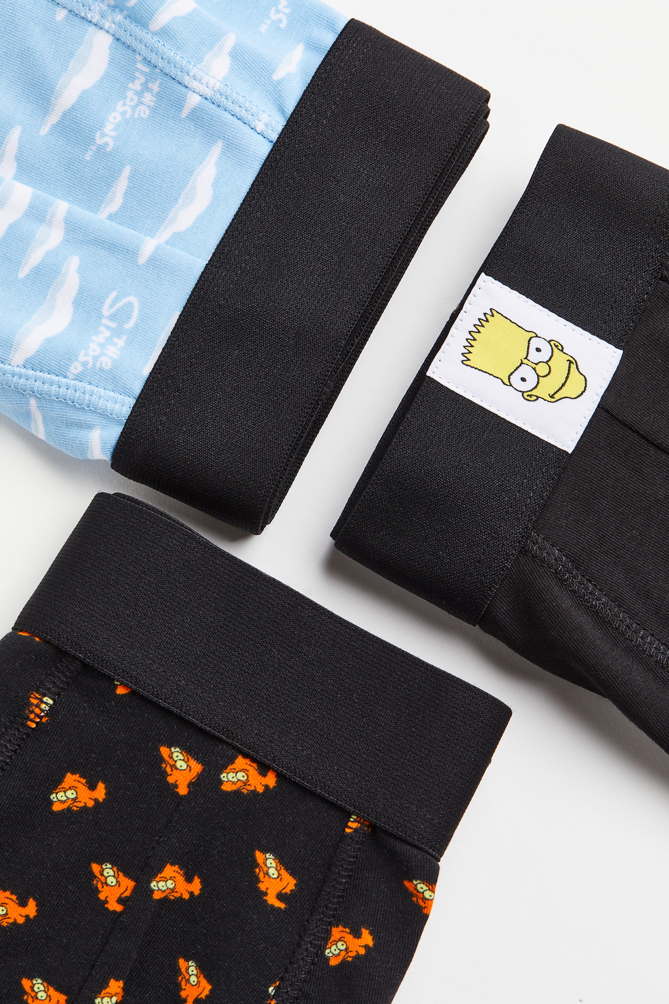 3-pack short trunks with Lycra® - Black/The Simpsons - Men | H&M PH