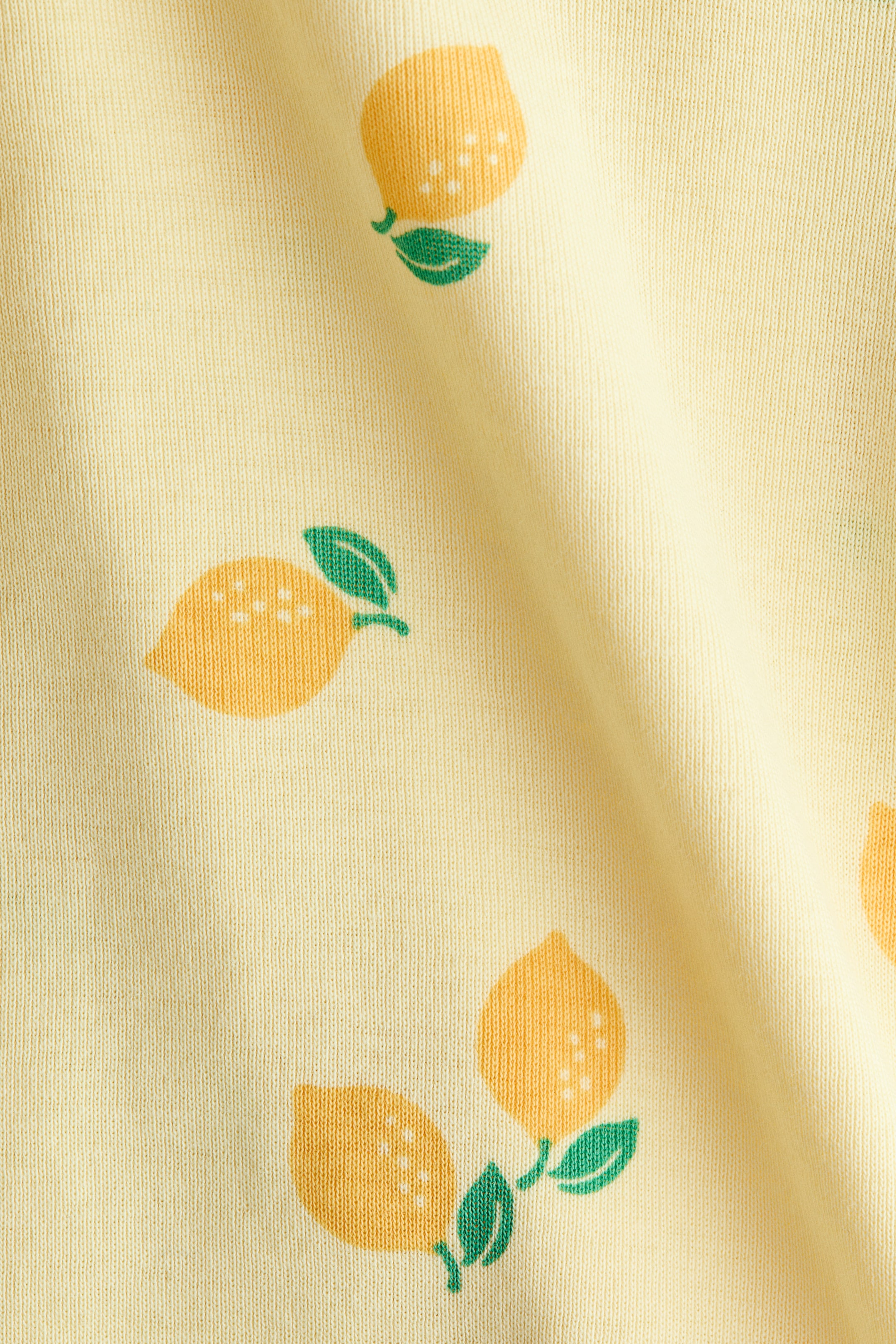 Printed bodysuit - Yellow/Lemons - Kids | H&M IN