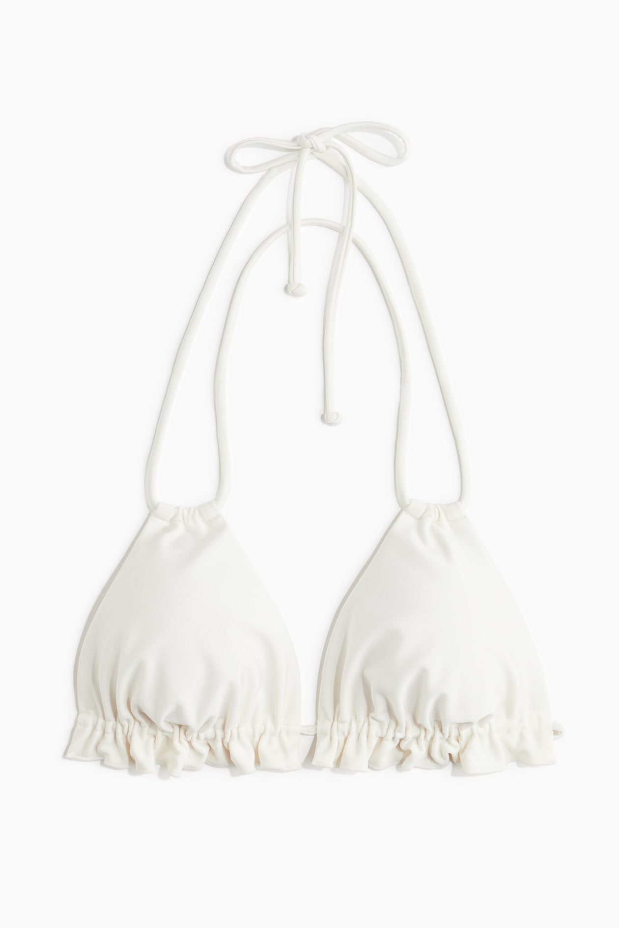 Top de bikini triangular con relleno - Blanco - Ladies | H&M MX