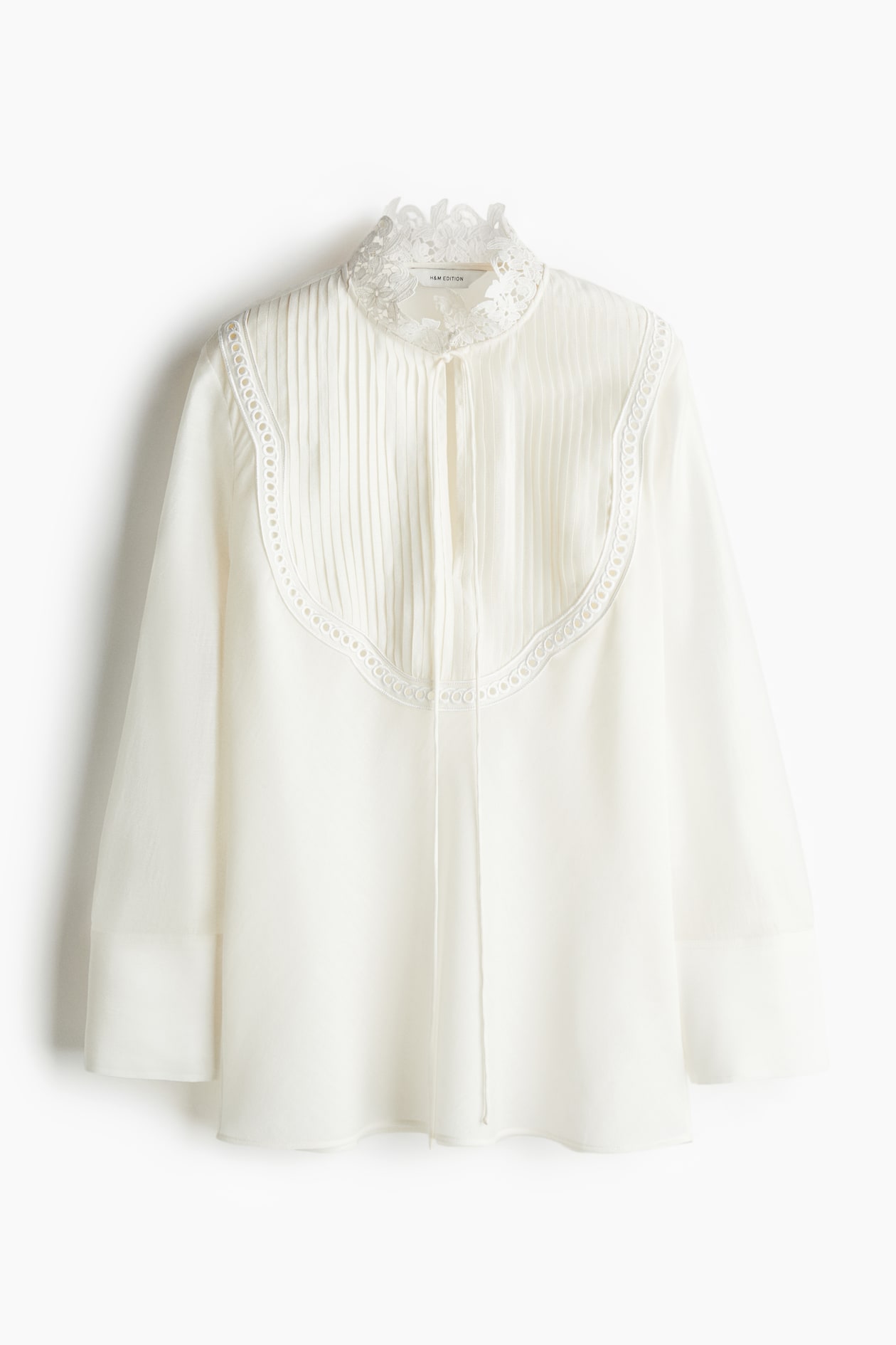Camicetta con colletto in pizzo - Bianco - DONNA | H&M IT