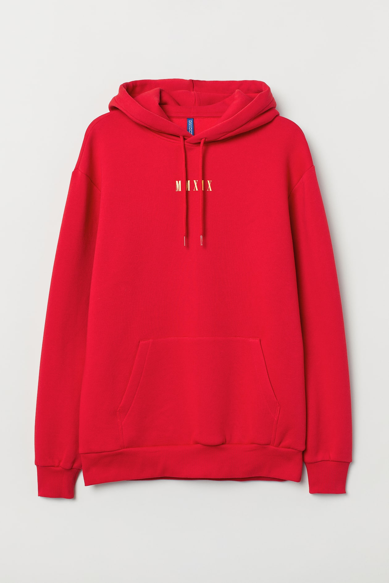 Sweat à capuche imprimé - Rouge/MMXIX - HOMME | H&M FR