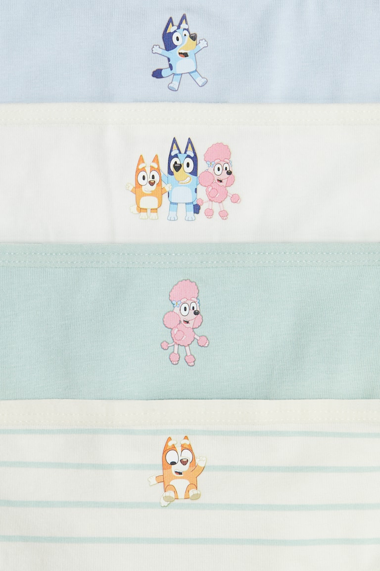 Light green/Bluey 7-pack cotton briefs for kids | H&M GB
