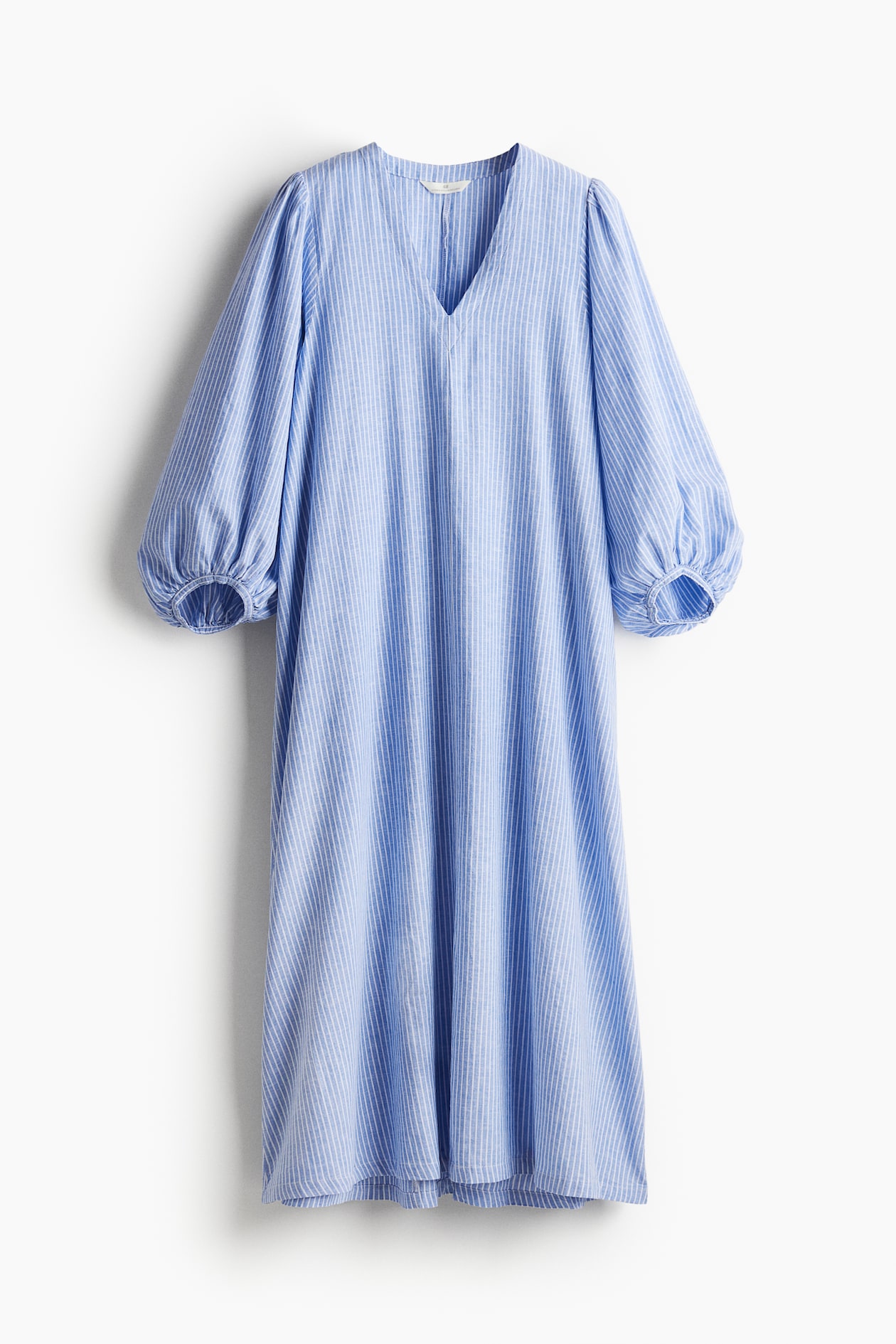 Women's Blue/White stripe V-neck Dress | H&M AU