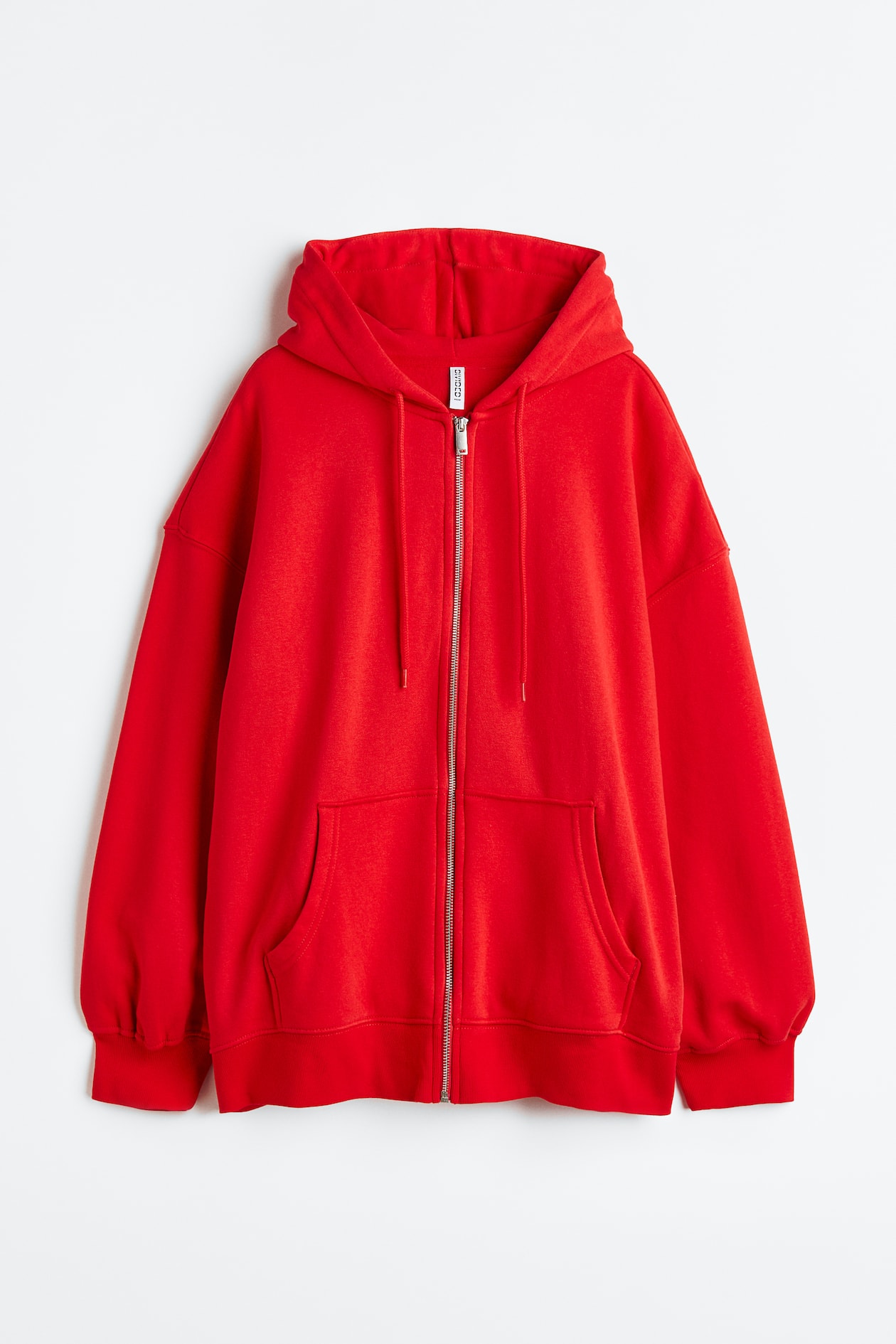 Oversized zip-through hoodie - Red - Ladies | H&M IN