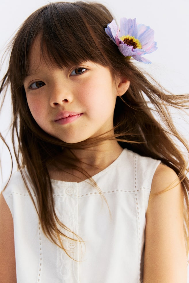 2-Piece Cotton Poplin Set - White - Kids | H&M US