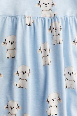 Ladybug Dress - Light blue/dogs - Kids | H&M US