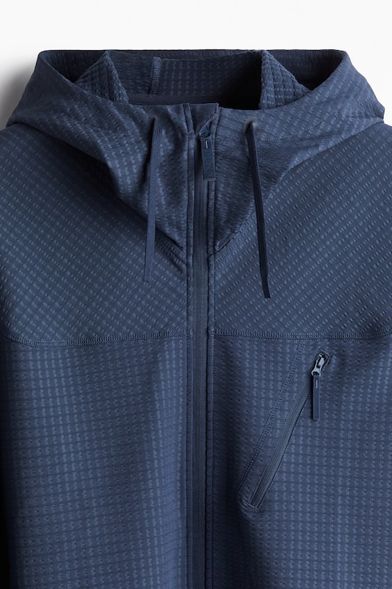 Regular Fit Mid Layer Jacket With DryMove™ - Navy blue - Men | H&M AU