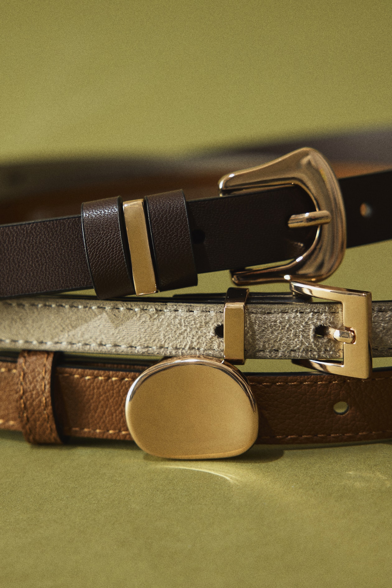 Women's Dark brown/light beige 3-Pack Belts | H&M PH