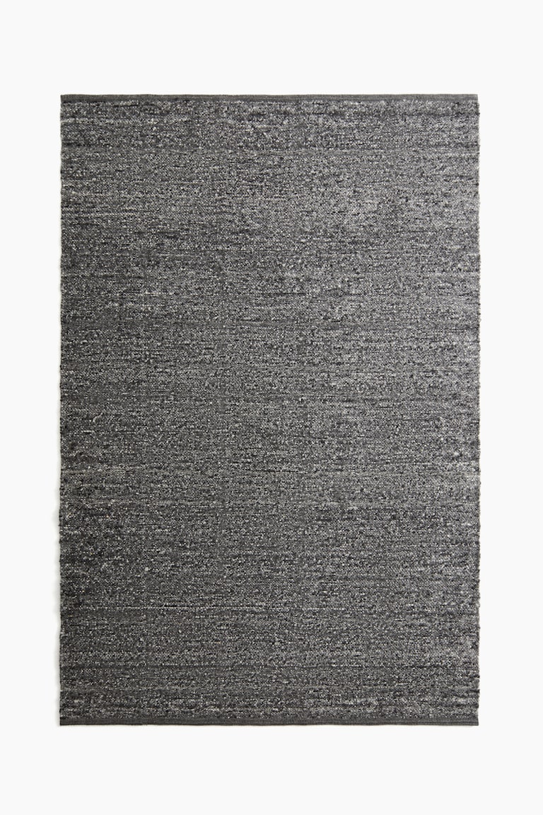 Large wool-blend rug - Dark grey/Patterned - Home All | H&M GB