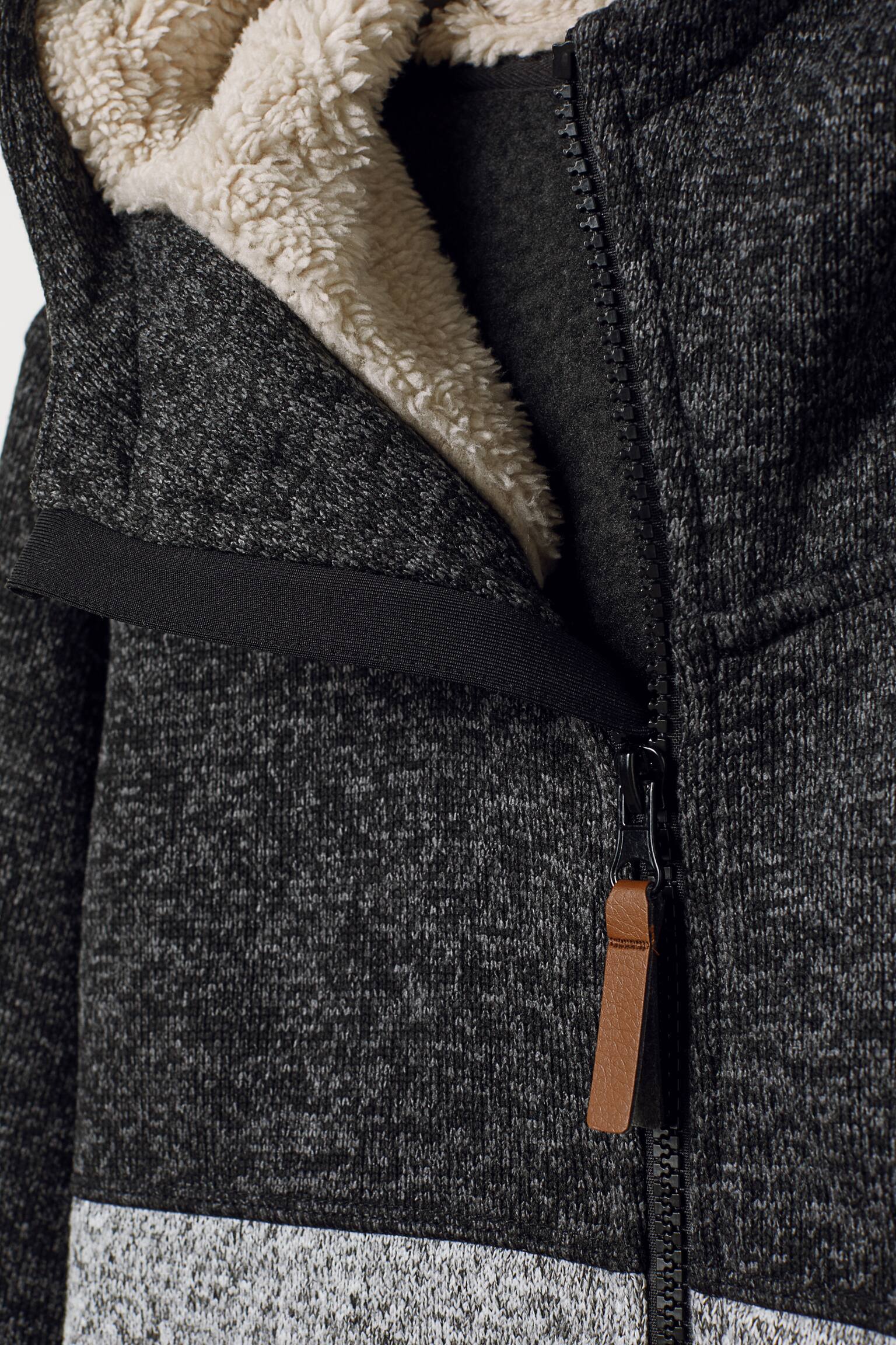Fleece-lined Hooded Jacket - Long sleeve - Dark gray - Kids | H&M CA