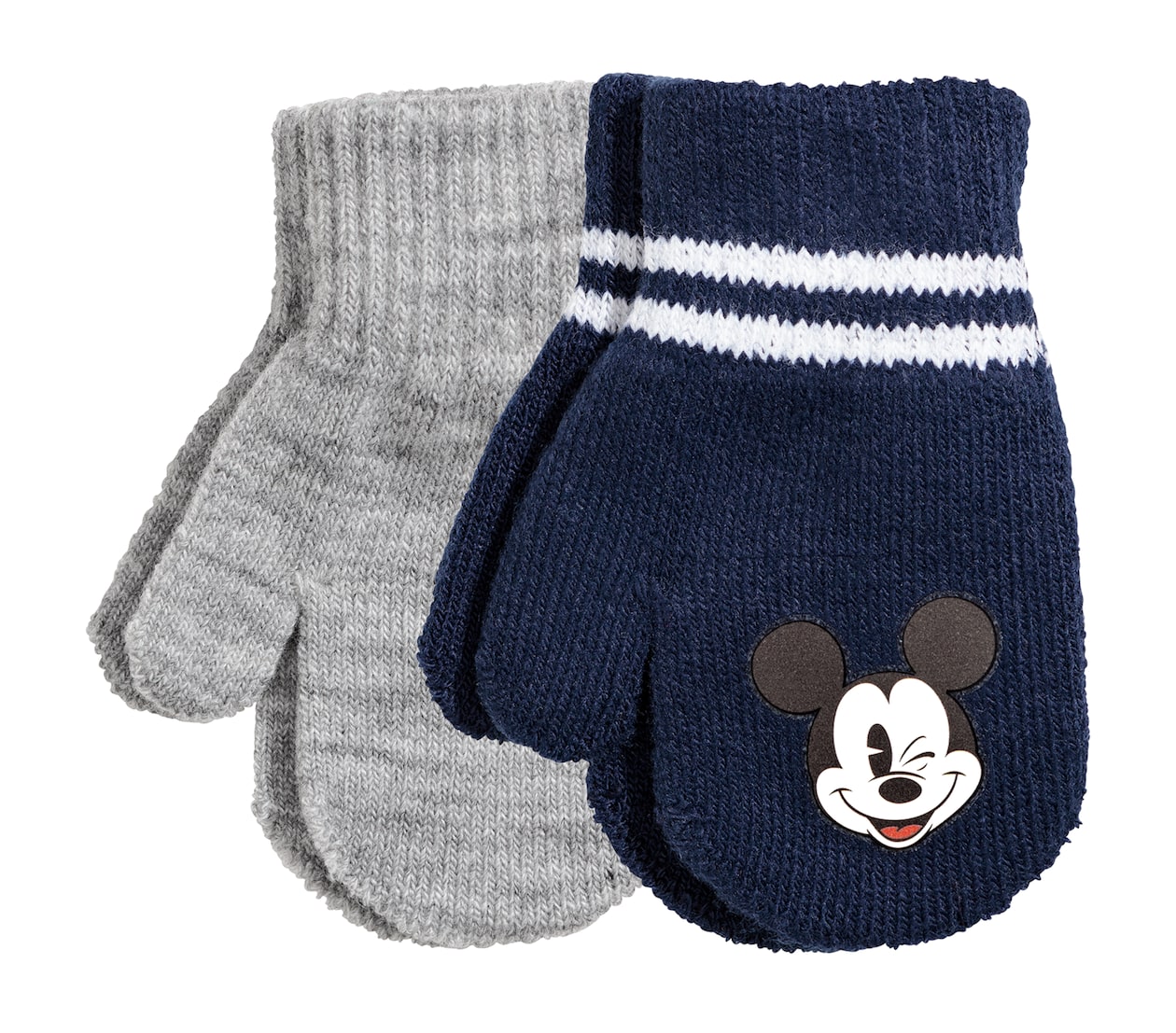 2-pack mittens - Dark blue/Mickey Mouse - Kids | H&M GB