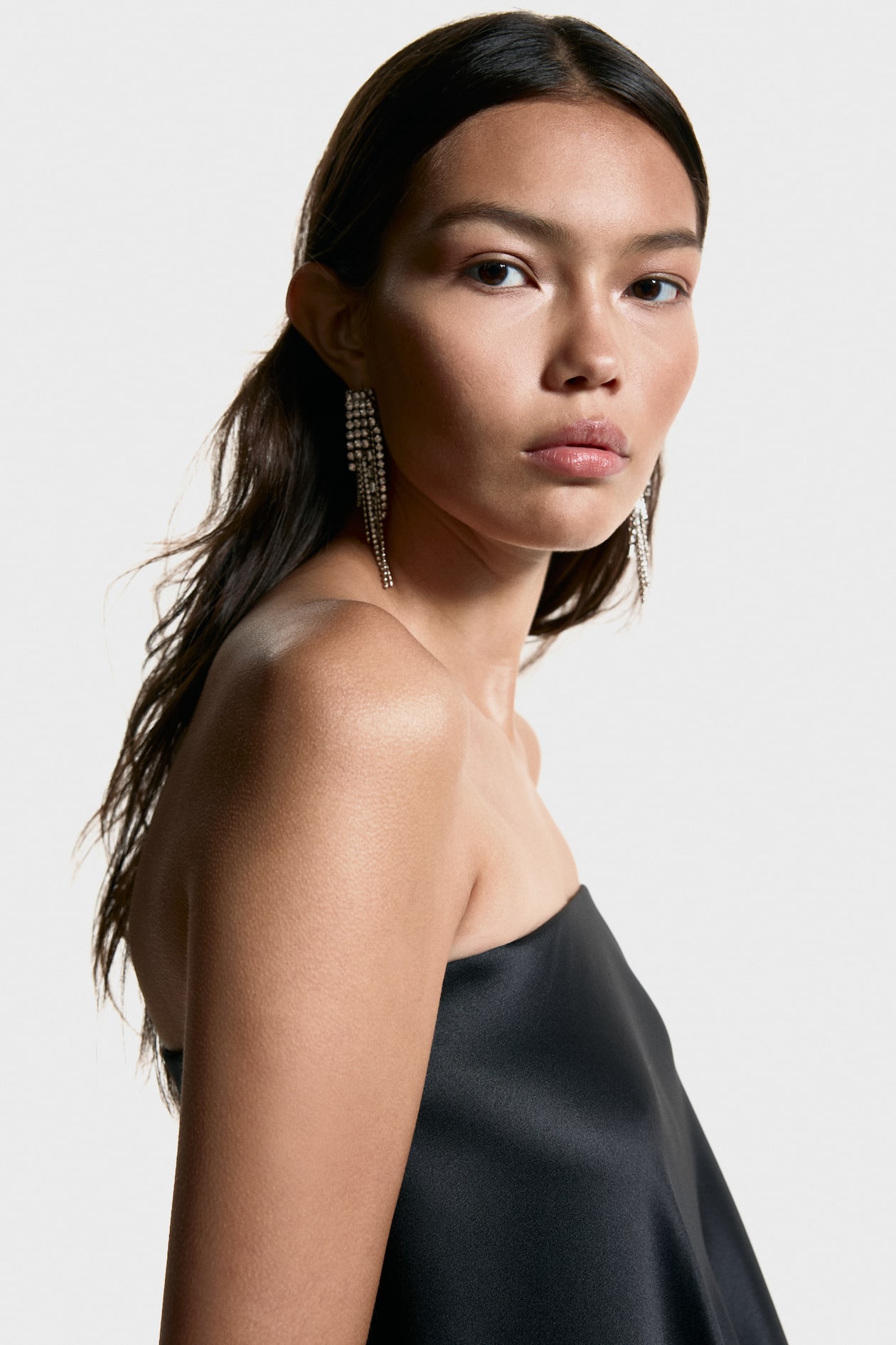 Orecchini con strass e pendenti - Argentato - DONNA | H&M IT