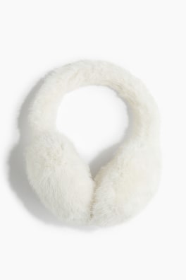 Women's Cream Fluffy Earmuffs | H&M US