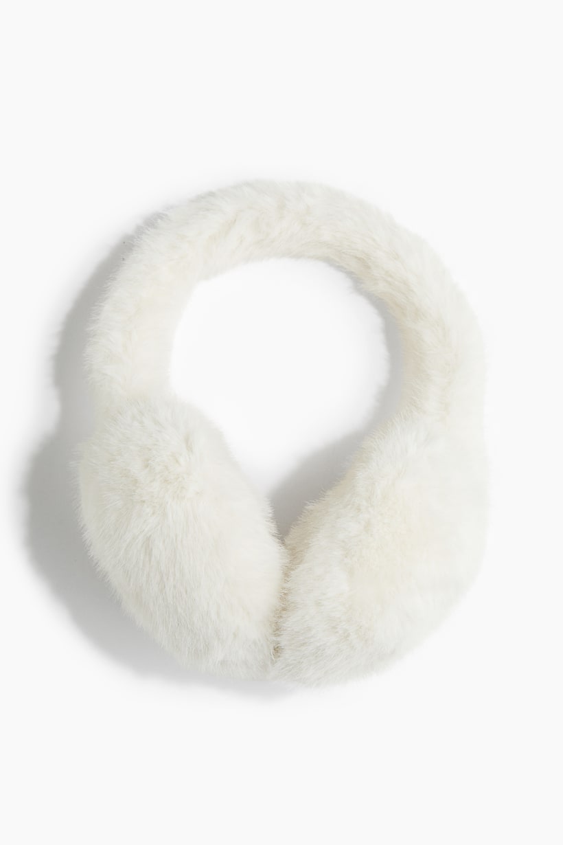 Women's Cream Fluffy Earmuffs | H&M US