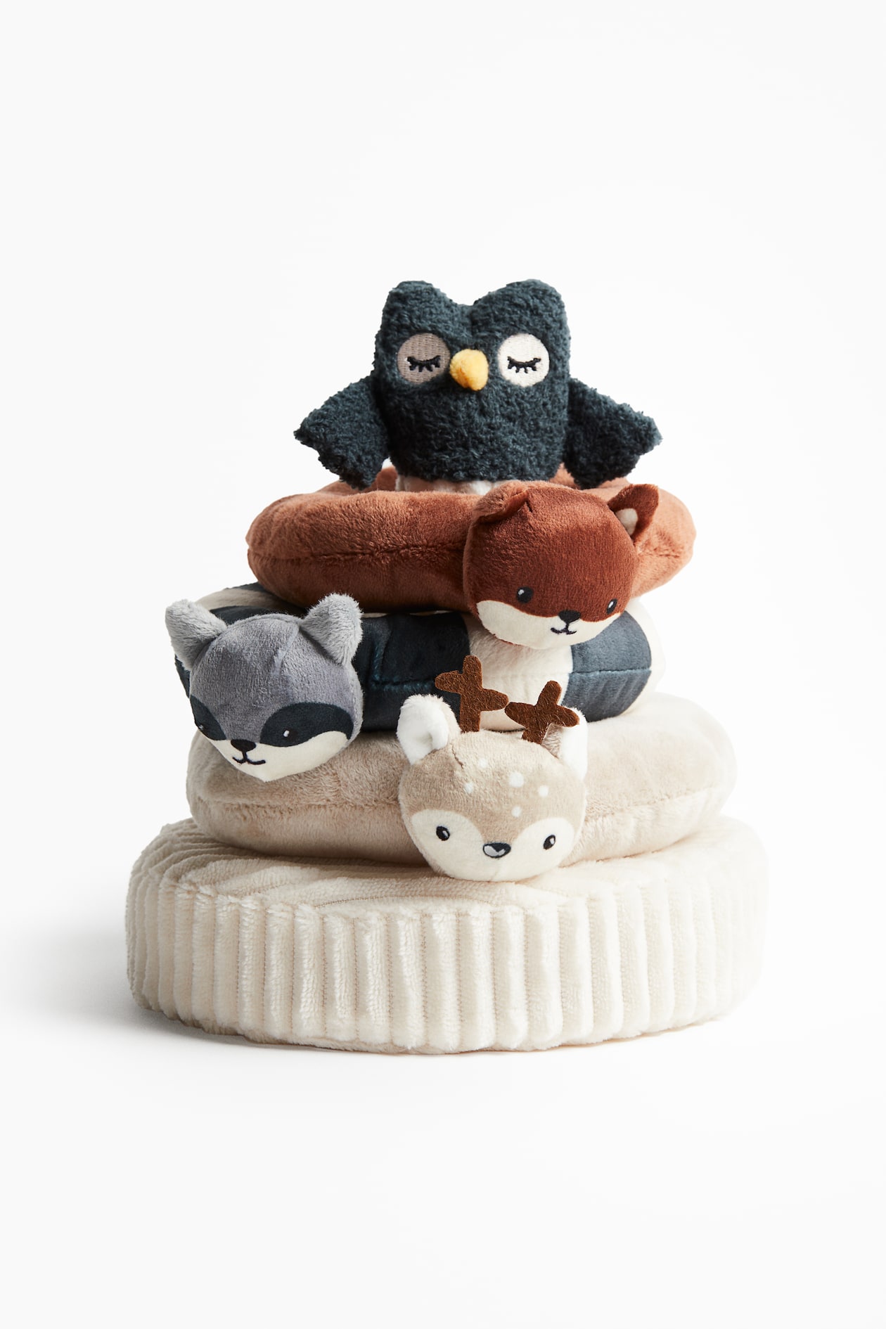 Soft stacking toy - Beige/Woodland Animals - Home All | H&M GB