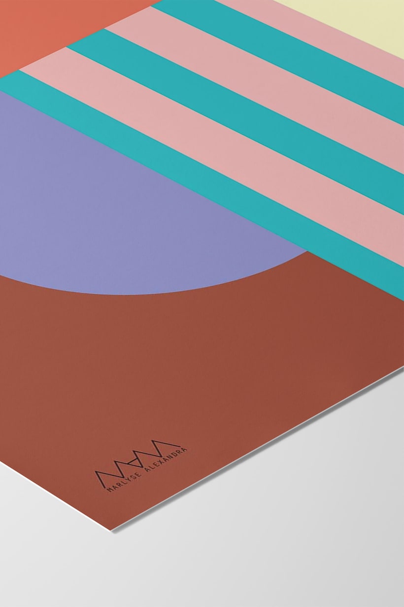 Studio Mam - Colorblock 04 - Illustration Colorée/graphique - Poster ...