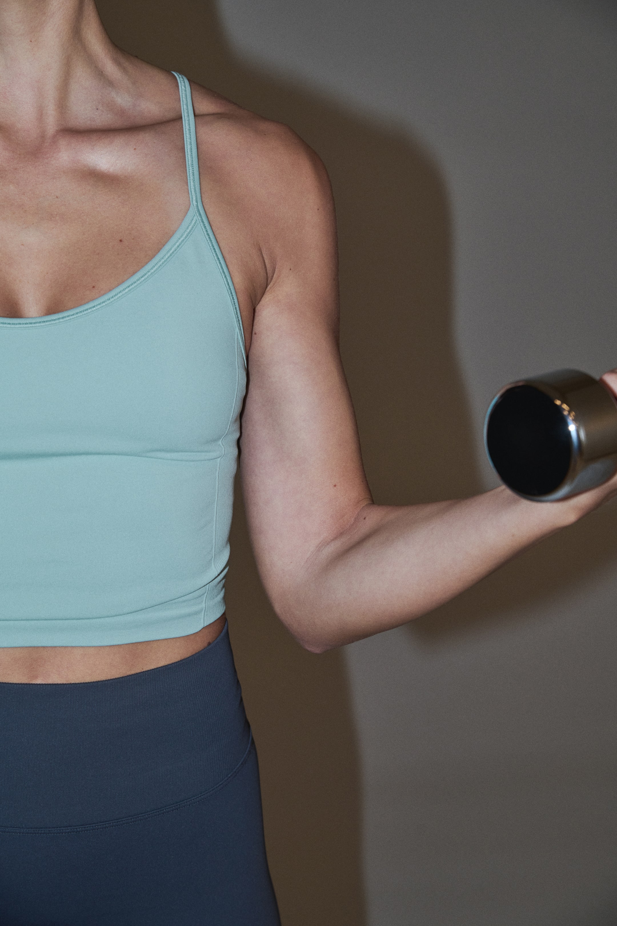 Seamless Sports top with DryMove™ - Light turquoise - Ladies | H&M MY