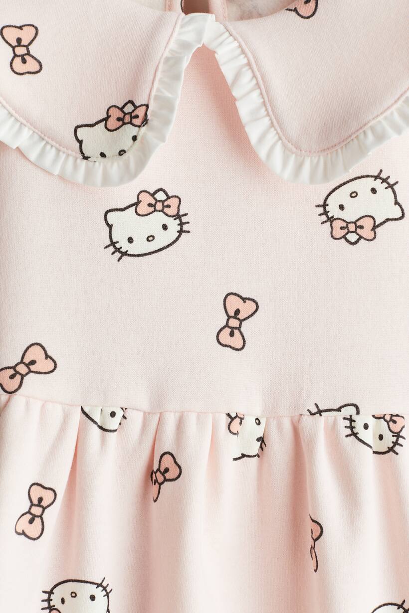 Light pink/Hello Kitty Printed Sweatshirt Dress for kids | H&M CA