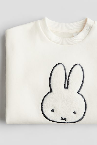 White/Miffy Crew-neck Sweatshirt for kids | H&M CA