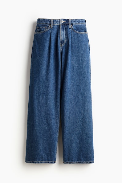 Wide-leg Denim Pants - Denim blue - Ladies | H&M US