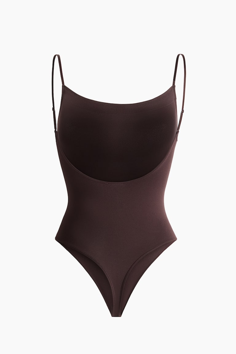 Seamless stringbody - Donkerbruin - DAMES | H&M NL