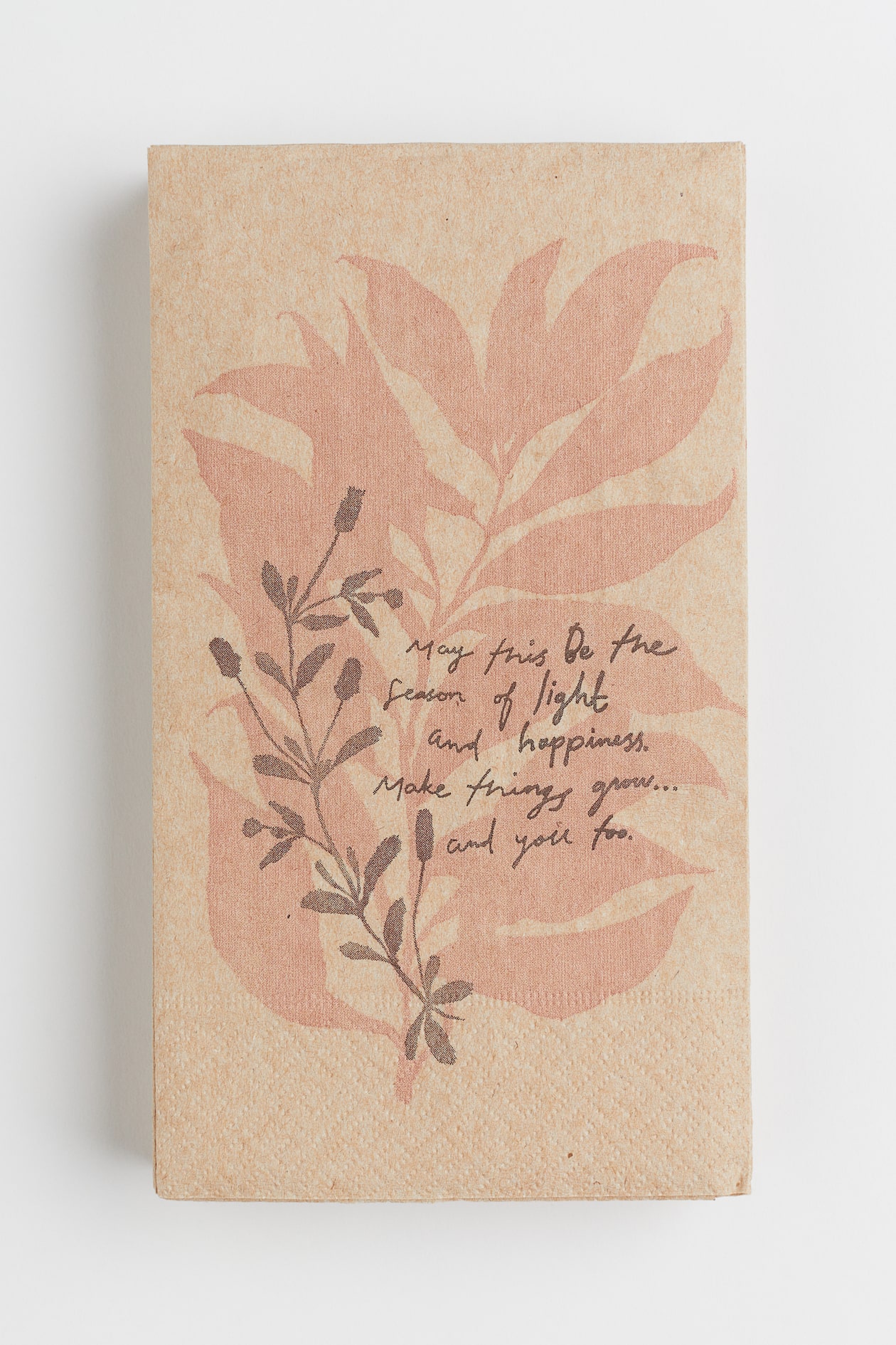 Beige/Flower 15-pack Paper Serviettes at H&M Home | H&M AU