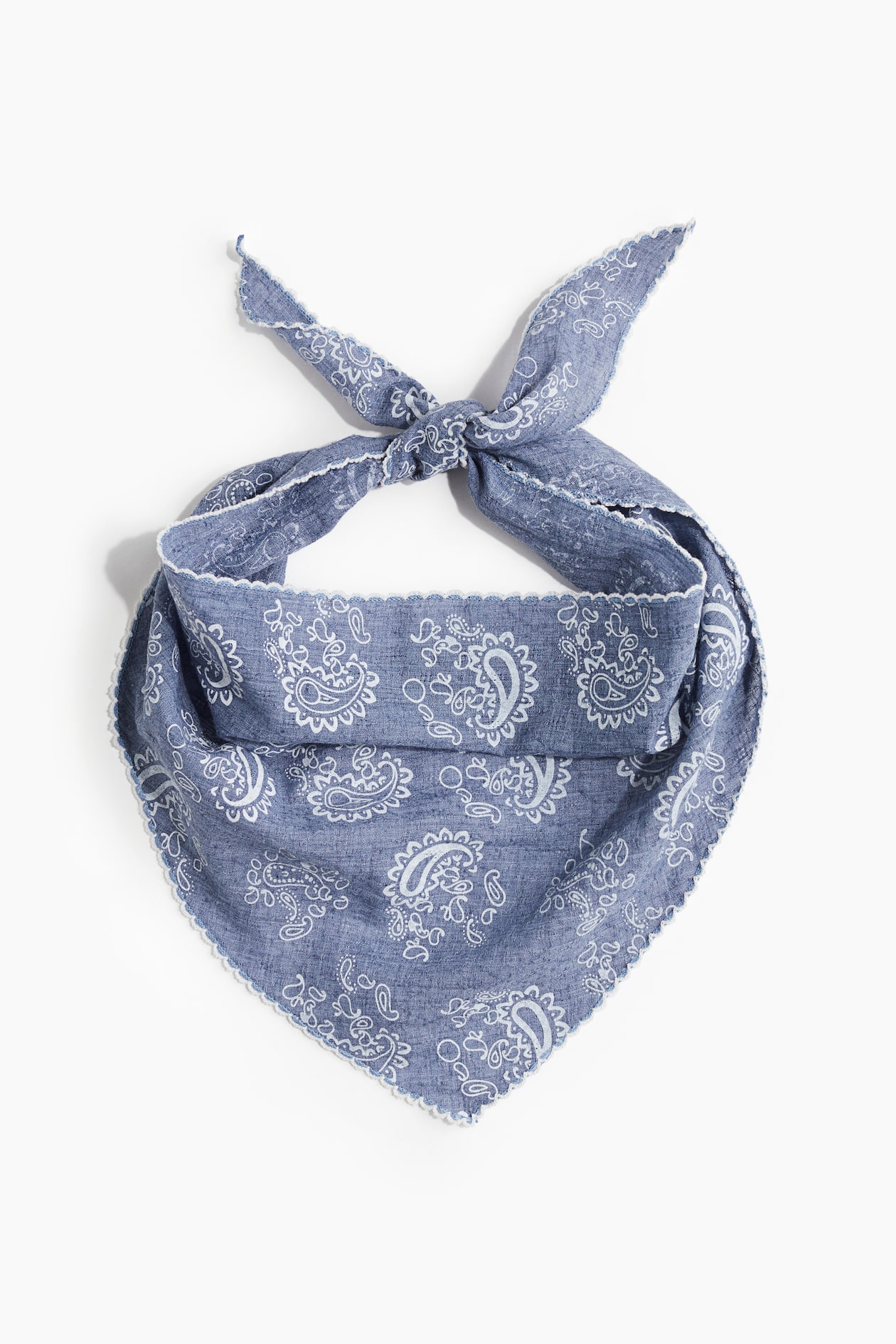 Foulard de tête à motif - Bleu ancien/motif cachemire - FEMME | H&M FR