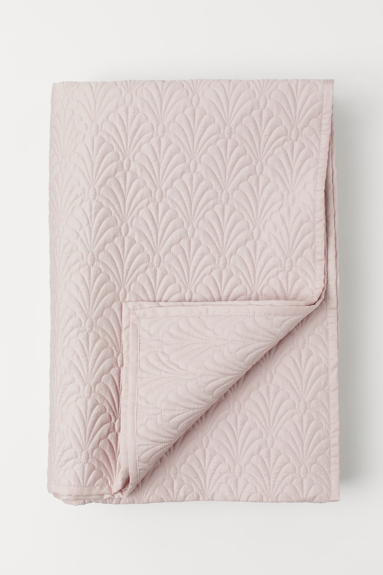 Quilted Satin Bedspread - Light pink - Home All | H&M CA