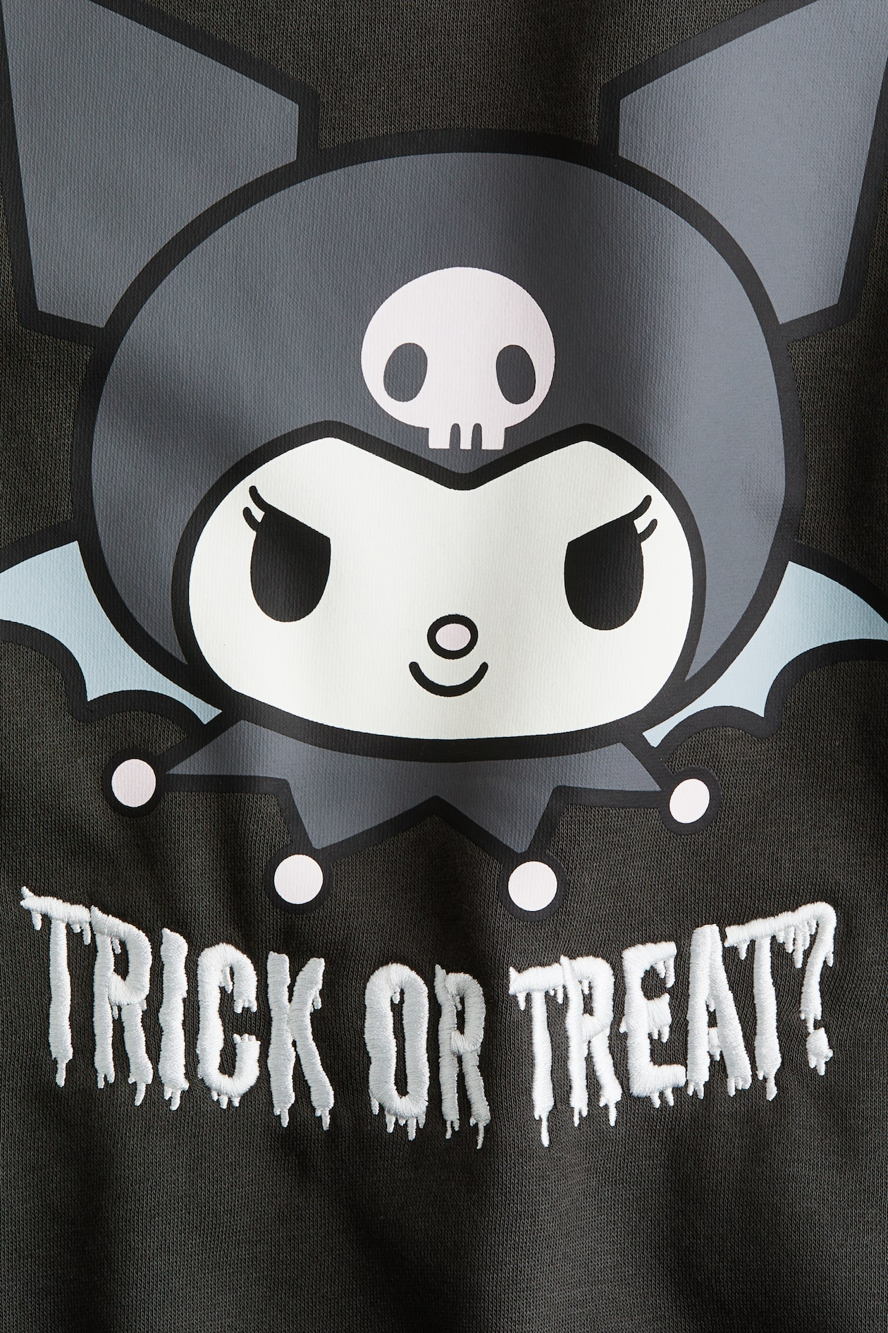 Dark gray/Kuromi Oversized Sweatshirt with Printed Motif for kids | H&M US