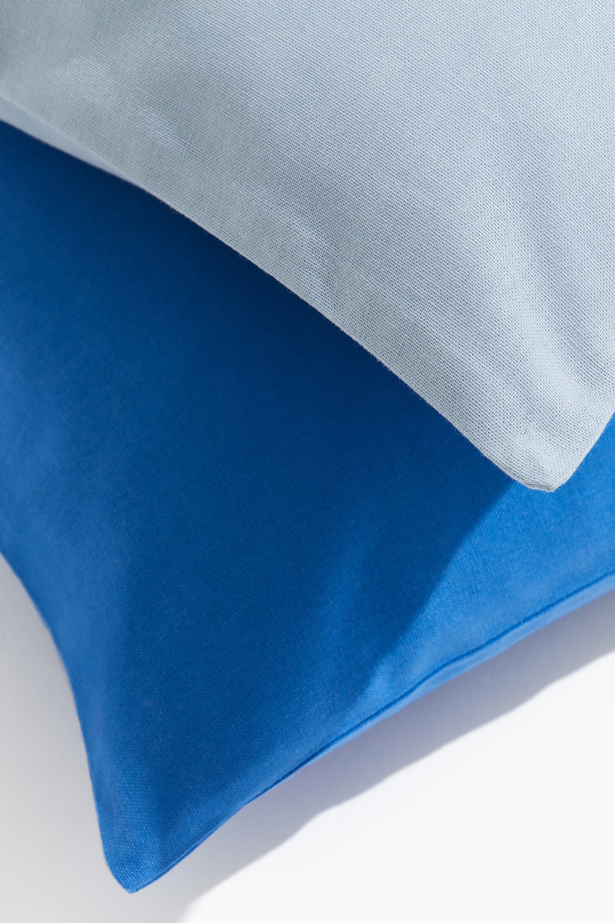 2-pack cotton canvas cushion covers - Cobalt blue/light blue - Home All ...