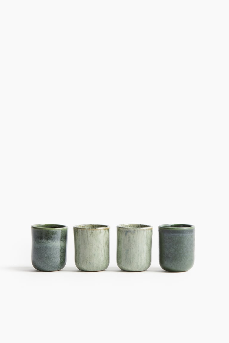 Green 4-pack Espresso Cups at H&M Home | H&M US