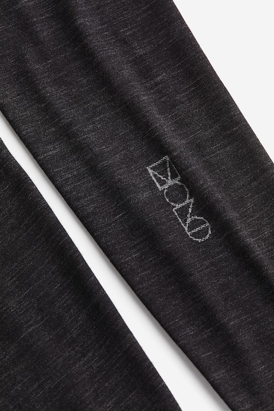 Wool-blend base layer leggings in DryMove™ - Dark grey marl - Ladies ...