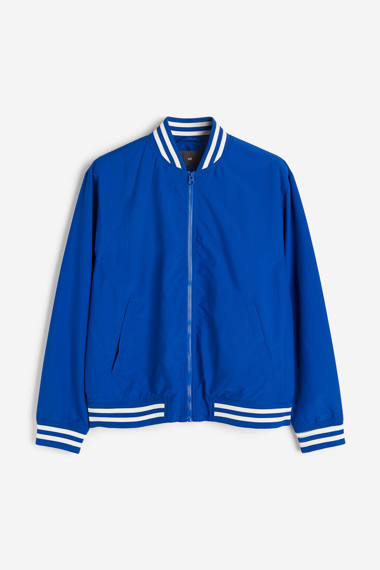 Regular Fit Baseball Jacket - Bright blue - Men | H&M US